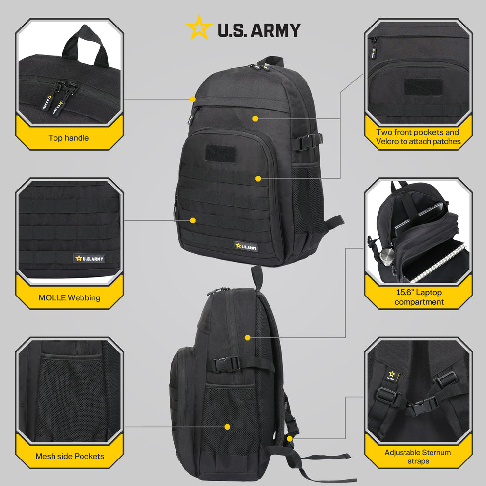 U.S. Army Tango MOLLE Tactical Laptop Backpack 22L – Tactical Travel