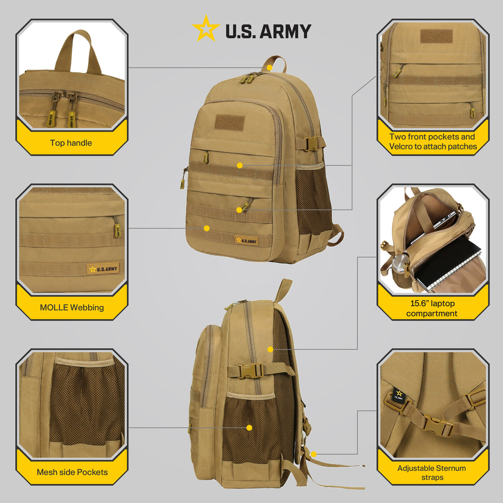 U.S. Army Yankee Military Laptop Backpack 22L – Tactical Travel